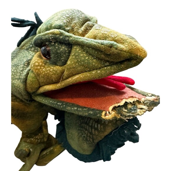 Toys | Folkmanis Iguana Dragon Lizard Hand Puppet Green Long 3 Plush ...